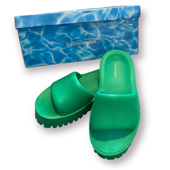 Jeffrey Campbell | Shoes | Jeffrey Campbell Bae Platform Slide Sandals ...